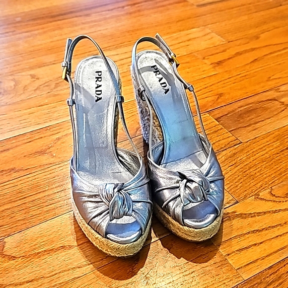 Prada | Shoes | Prada Wedges | Poshmark
